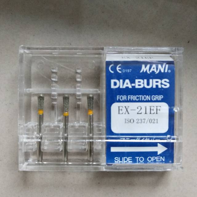 Jual DENTAL DIAMOND BUR EX-21EF EX21EF FINISHING BUR Highspeed Strip ...