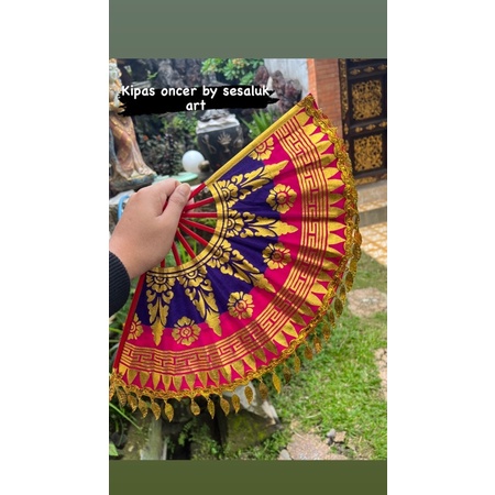 Jual kipas tari bali / kipas oncer | Shopee Indonesia