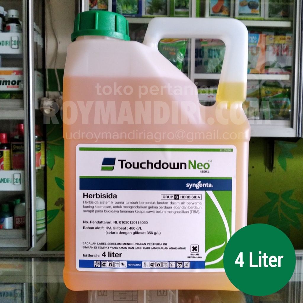 Jual HERBISIDA TOUCHDOWN NEO 480SL - 4 LITER | Shopee Indonesia