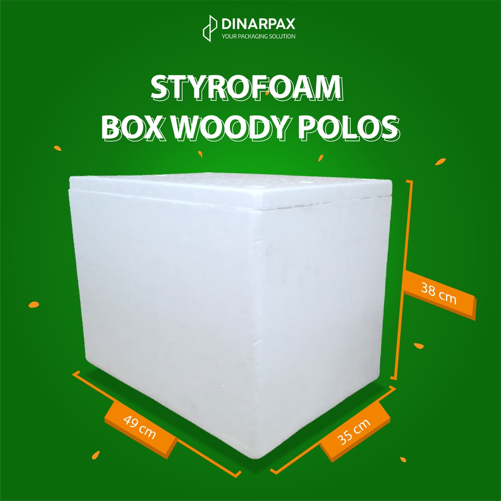 Jual Styrofoam Box Woody Polos / DinarBox / Box 20KG / Storage Box ...