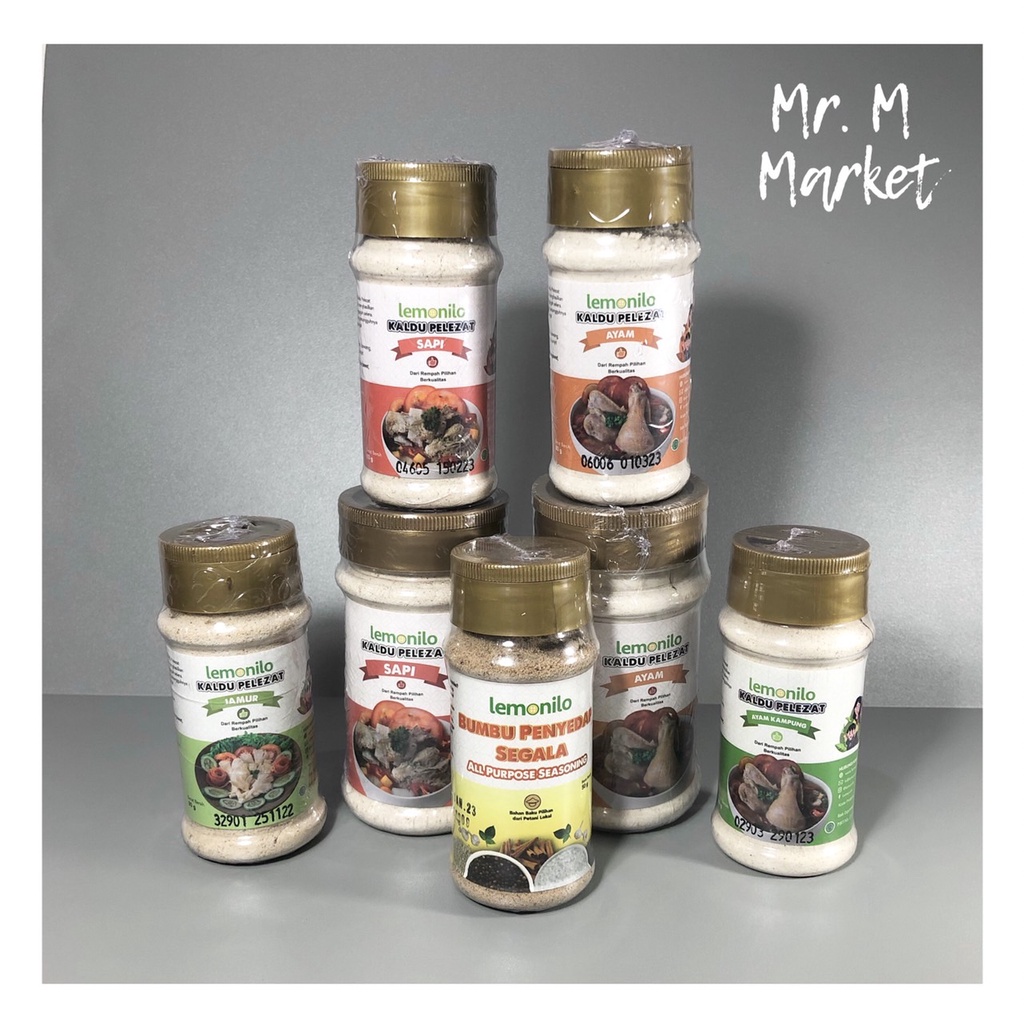 Jual LEMONILO Kaldu Bubuk Bumbu Penyedap Rasa NON MSG AYAM SAPI JAMUR ...