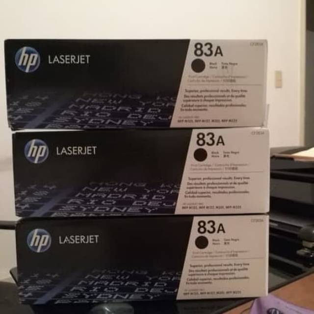 Jual Laserjet pro MFP M125a Toner laserjet hp 83A Toner HP CE283A black Catridge 83a black ...