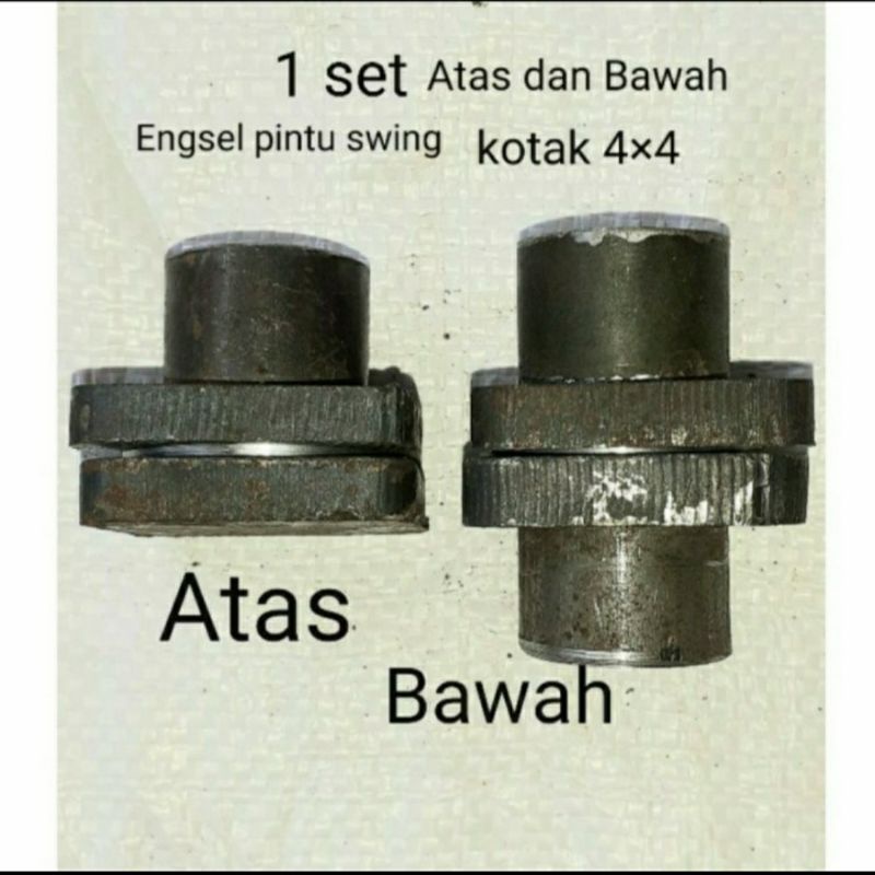 Jual engsel pintu swing kotak 4x4 atas dan bawah 1 set pagar besi ...