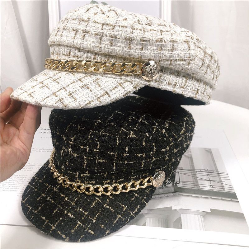 Jual Topi Beret Wanita Bahan Wol Warna Hitam Gaya Perancis untuk Musim ...