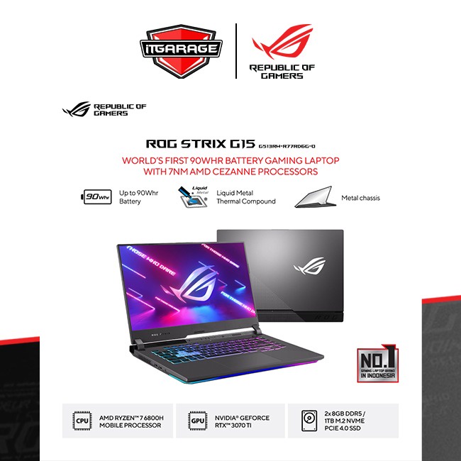 Jual Asus Rog Strix G15 G513RW-R77RD6G-O|R7-6800H/16G/1TB/RTX3070Ti-8G ...