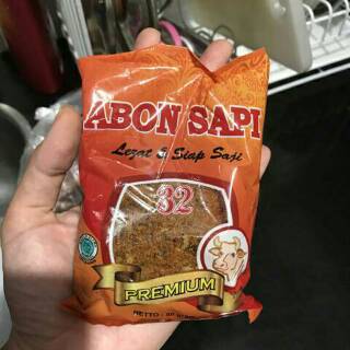 Jual ABON SAPI 32 PREMIUM LEZAT DAN SIAP SAJI HALAL KEMASAN 50GR ...