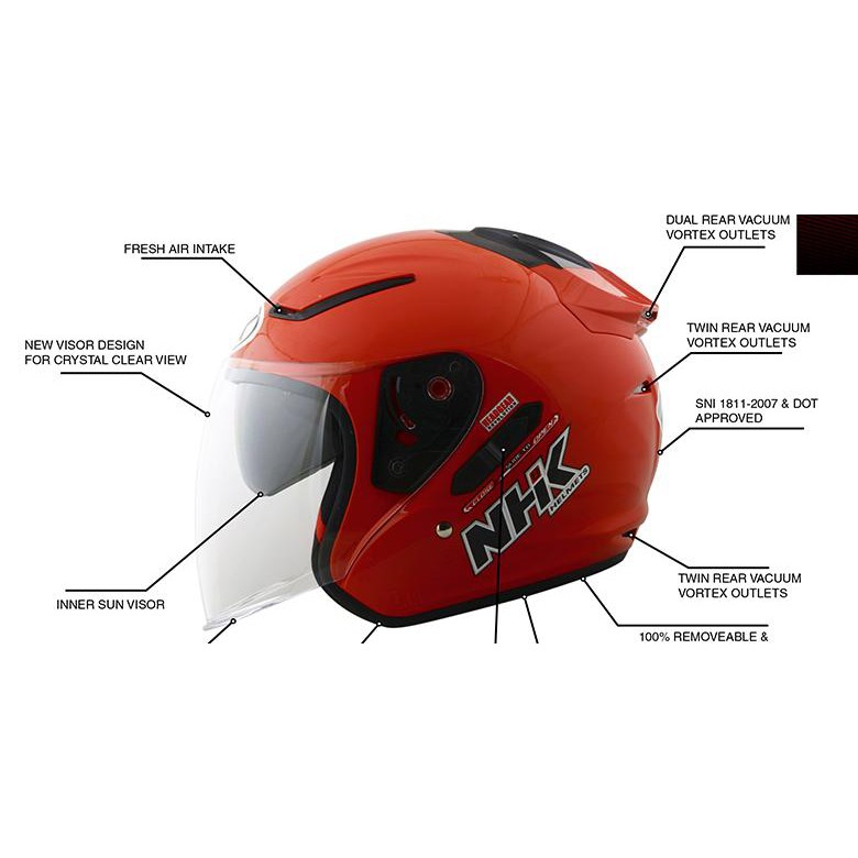 Jual GOYANG HARGA; Helm Nhk R1 Solid 100%ORIGINAL | Shopee Indonesia