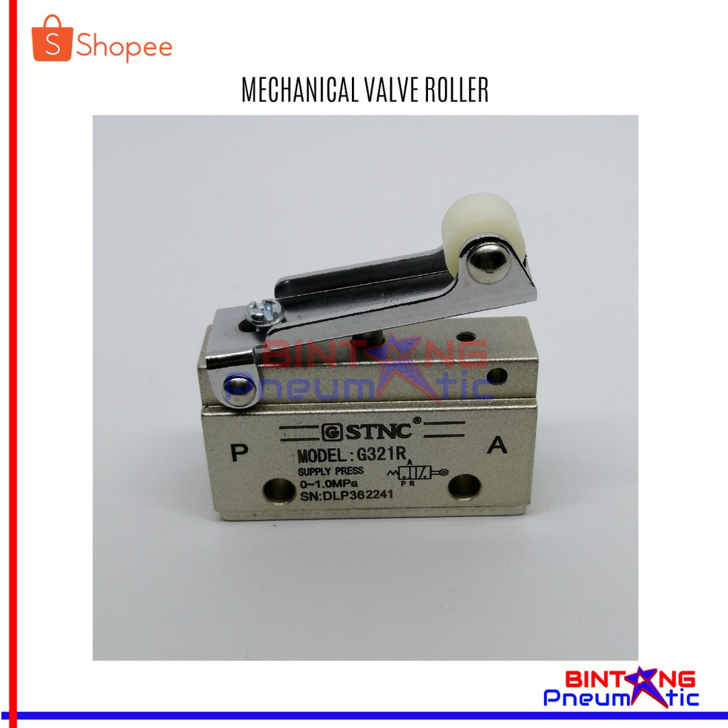 Jual MECHANICAL VALVE ROLLER G321R STNC DRAT 1/8" INCH Indonesia|Shopee Indonesia
