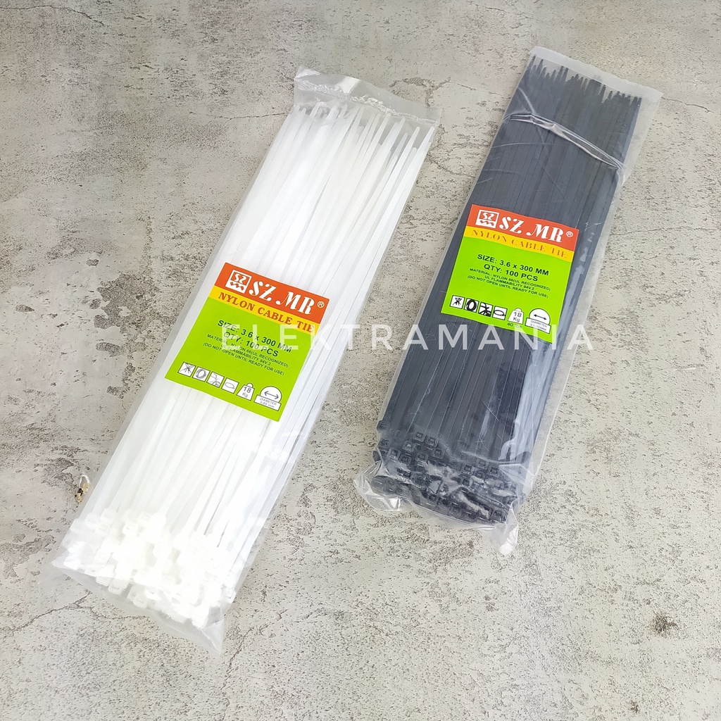 Jual Kabel TiS / Nylon Cable Tis SZMR 3,6 X 300mm @100pcs | Shopee ...