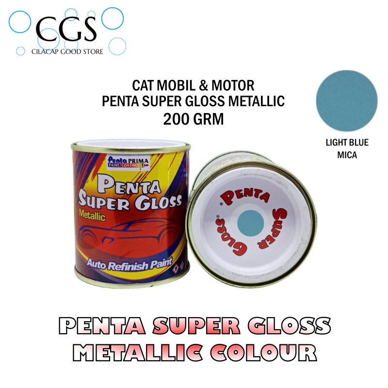 Jual Cat Penta LIGHT BLUE MICA 200 gram - cat penta biru - cat penta ...