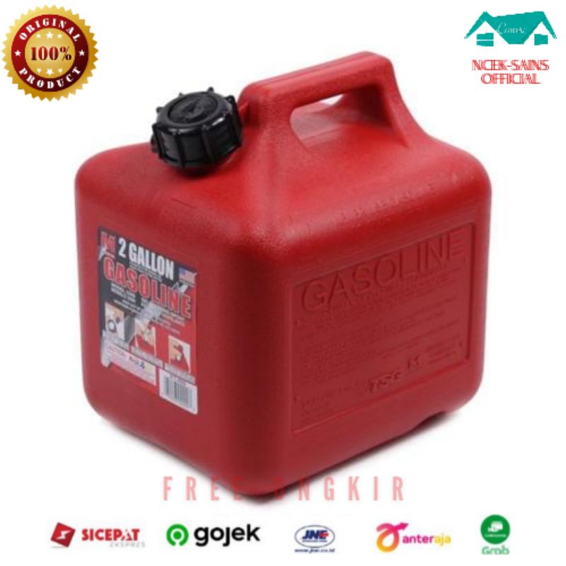 Jual midwest jerry can jerigen 7.5 liter - merah | Shopee Indonesia