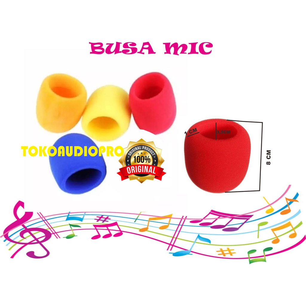 Jual Busa Microphone Warna Spon Mic Cover Mic | Shopee Indonesia