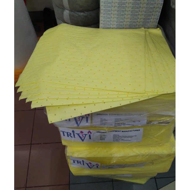 Jual Kain penyerap cairan kimia air,chemical absorbent pad eceran ...