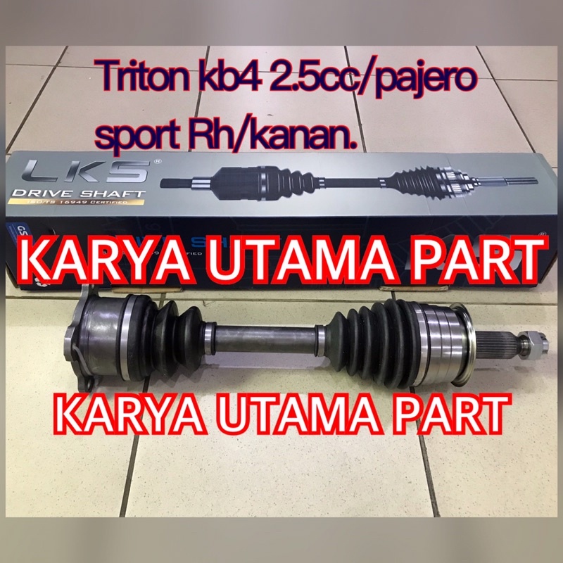 Jual Drive shaft assy as roda kanan mitsubishi triton 2500cc 2800cc double cabin merk LKS ...
