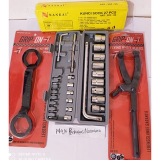 Jual Paket hemat 3pcs Kunci Tracker CVT +Kunci Pulley 39x41+ kunci sock ...