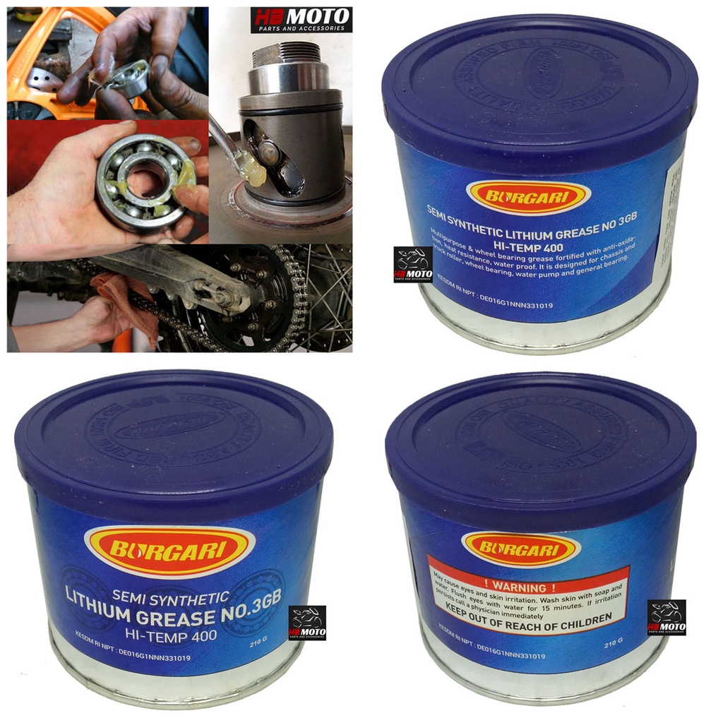 Jual Minyak Gemuk Burgari semi synthetic lithium grease no.3GB HI-TEMP ...