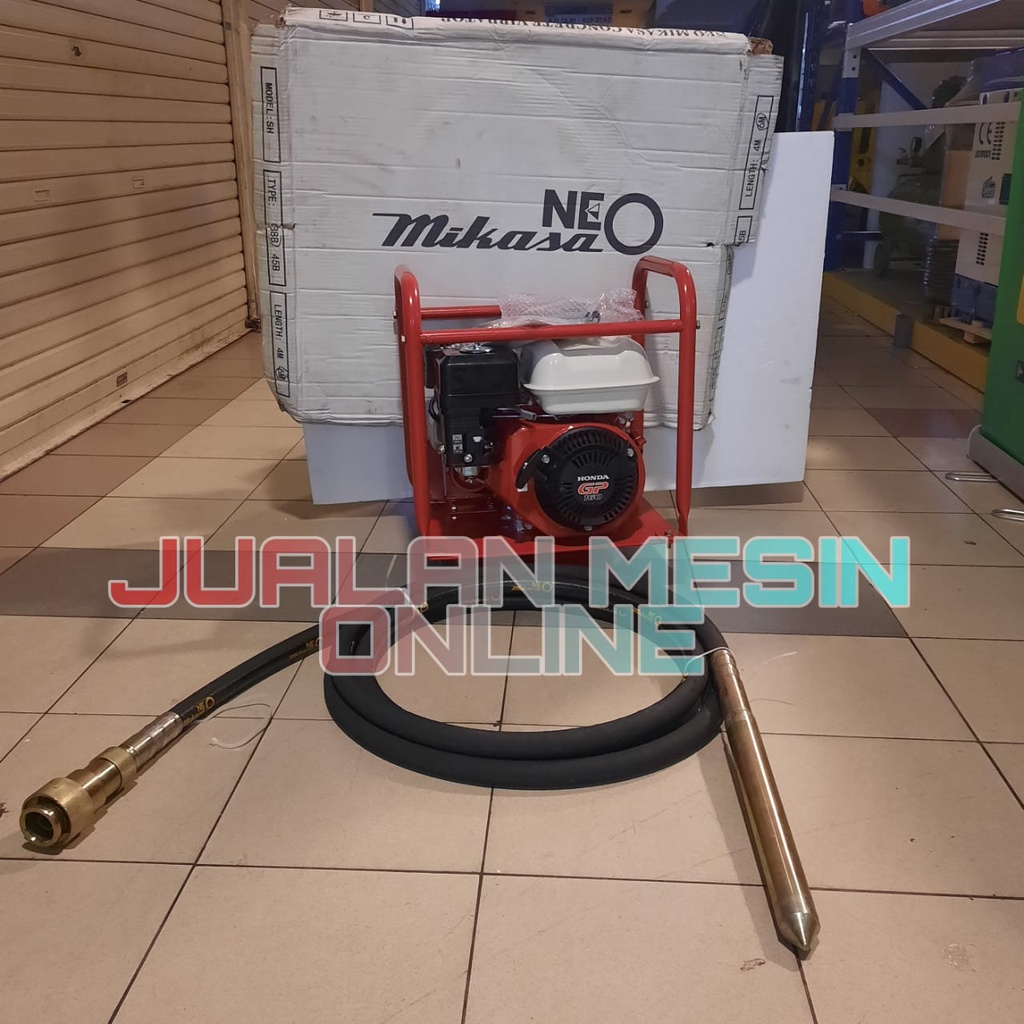 Jual Mesin Vibro Cor Beton Drat Engine Honda GP160 + Selang Mikasa 38mmx6m | Shopee Indonesia