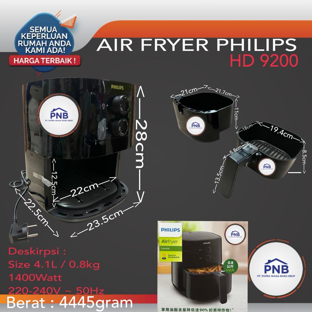 Jual PHILIPS Air Fryer Spectre HD 9200 Airfryer HD9200 Garansi Resmi | Shopee Indonesia