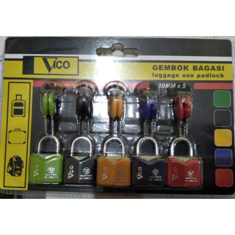 Jual Gembok Koper Vico 20 mm | Shopee Indonesia