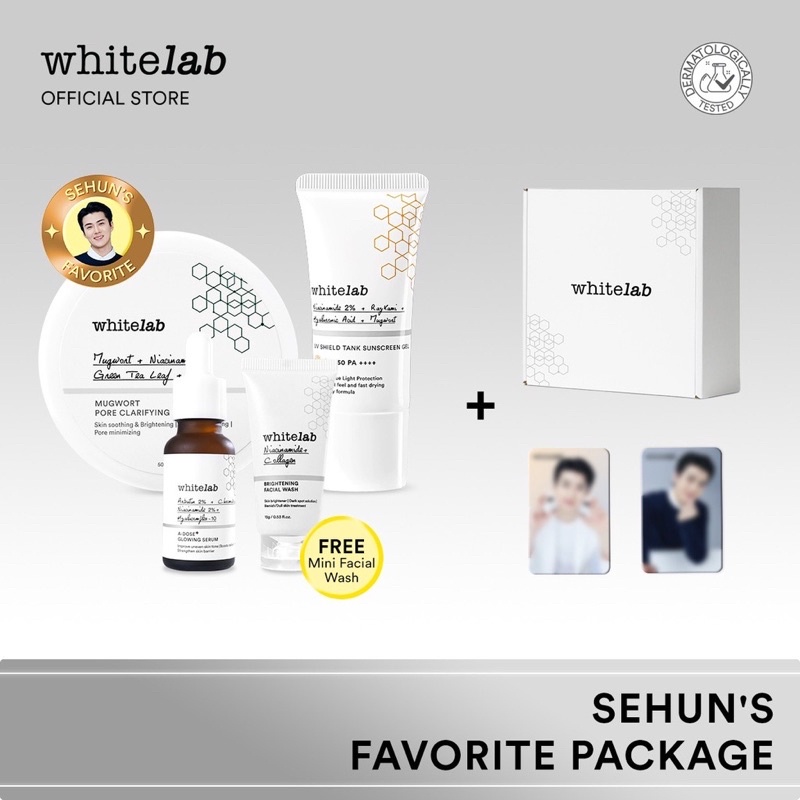 Jual [SHARING] Whitelab x Sehun Produk Only Sunscreen Gel & Facial Wash ...