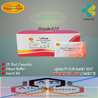 Jual TYPHOID card / salmonella typhi IgG IgM isi 25 test cassette / box ...