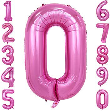 Jual Balon Foil Angka Pink 80cm | Shopee Indonesia