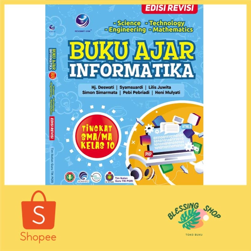 Jual Buku Ajar Informatika Tingkat SMA kelas 10 Edisi Revisi | Shopee ...