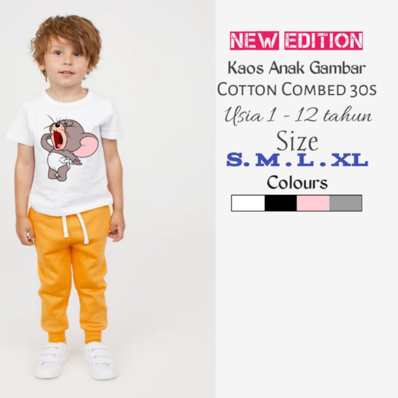 Jual kaos anak GAMBAR TOM&JERRY/kaos film kartun/kaos karakter/kaos ... Jual kaos anak GAMBAR TOM&JERRY/kaos film kartun/kaos karakter/kaos ...