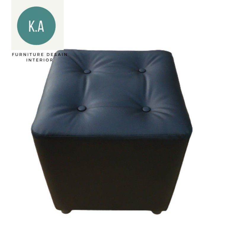 Jual Sofa Puff Kursi Stool Sofa Tamu Minimalis Model Kancing Sofa Kotak ...