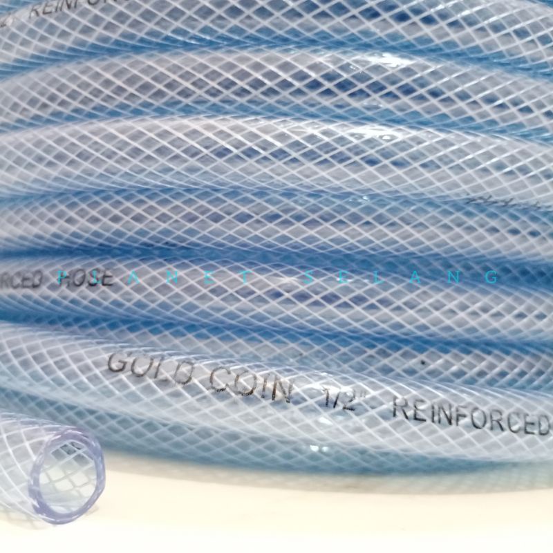 Jual Selang Air 1/2 Inch Tebal 2 MM Selang Benang Bening Per 1 Meter | Shopee Indonesia