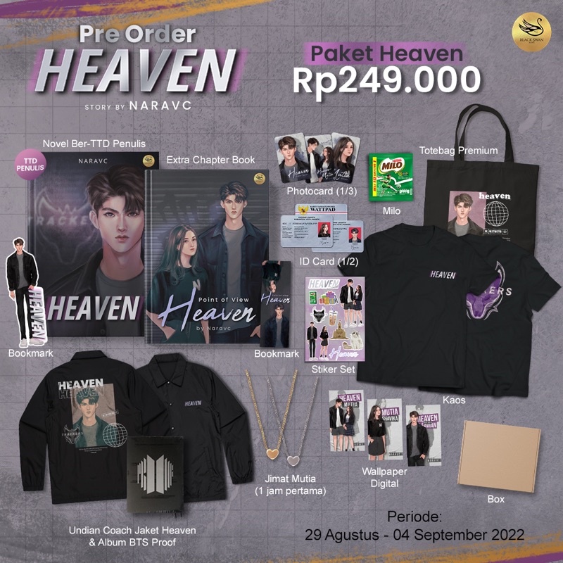 Jual Preorder Novel Heaven by Naravc_ | Shopee Indonesia