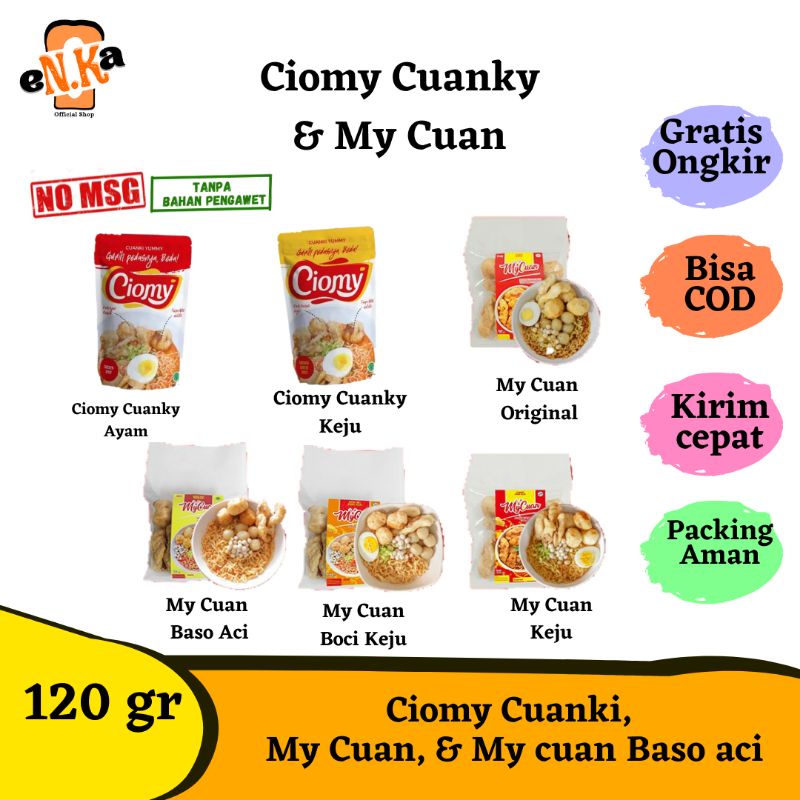 Jual Ciomy my cuan cuanki instan Cuanky Yummy Makanan cemilan Sehat Mie ...