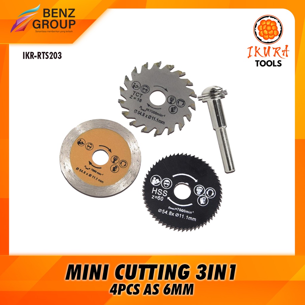 Jual IKURA MINI CUTTING CIRCULAR SAW GRINDER 3in1 HSS TCT DIAMOND BLADE ...