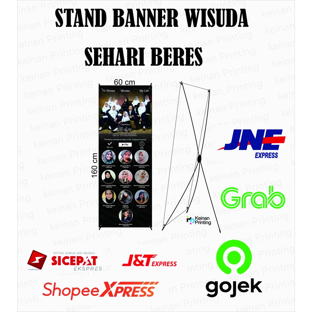 Jual STAND BANNER WISUDA / XBANNER WISUDA/BANNER WISUDA FREE DESIGN ...