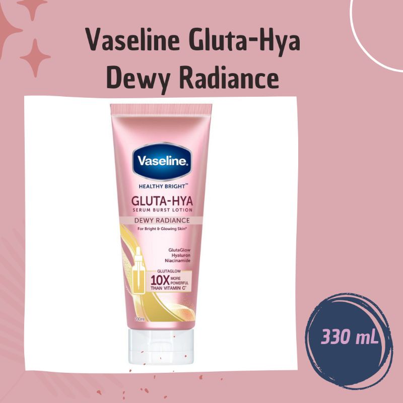 Jual Vaseline Healthy Bright Gluta-Hya Serum Burst Lotion-Dewy Radiance ...