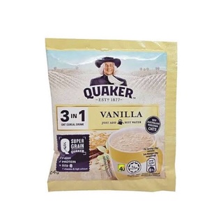 Jual Quaker Oat Sereal 3 in 1 Rasa Vanilla Sachet 28 gram | Shopee ...