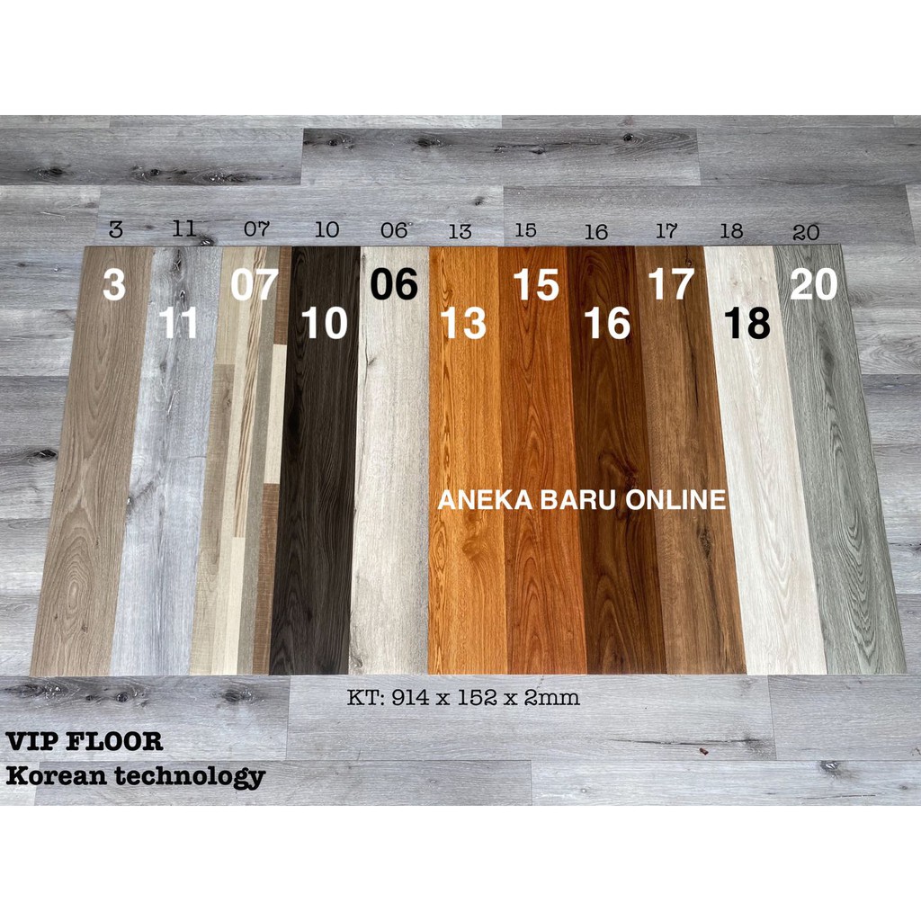Jual Vinyl Stiker Lantai Kayu Parket - Tebal 2mm - 91.5x15.2 cm - Wallpaper Dinding Perekat ...