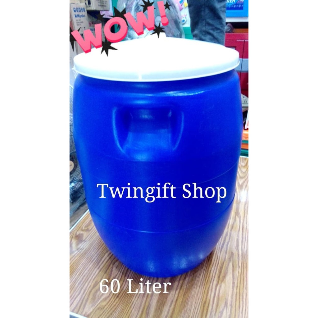 Jual Gentong Air Plastik Ukuran : 60 liter.(KHUSUS GOJEK "INSTANT ...