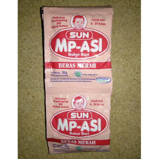 Jual SUN 6-24 Bubur MPASI Beras Merah 20gr | Shopee Indonesia