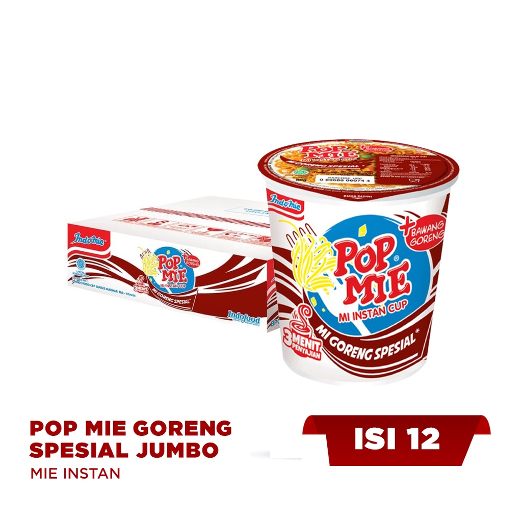 Jual 1 ctn - Pop Mie Goreng Spesial Jumbo Indonesia|Shopee Indonesia