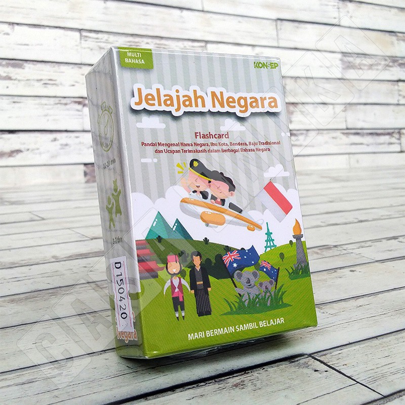 Jual Flashcard Jelajah Negara - KONSEP Kartu Pintar Mainan Edukasi Anak ...