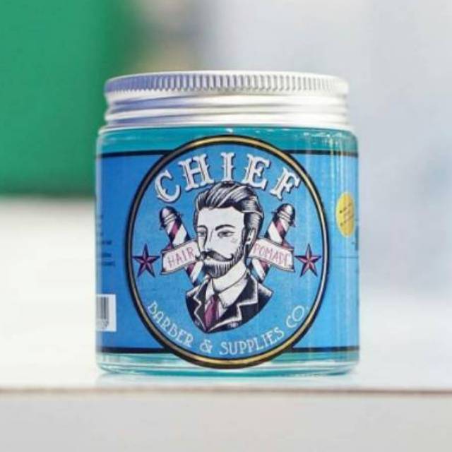 Jual Chief Pomade Blue Waterbased 120 Gram + Bonus Sisir Steril ...