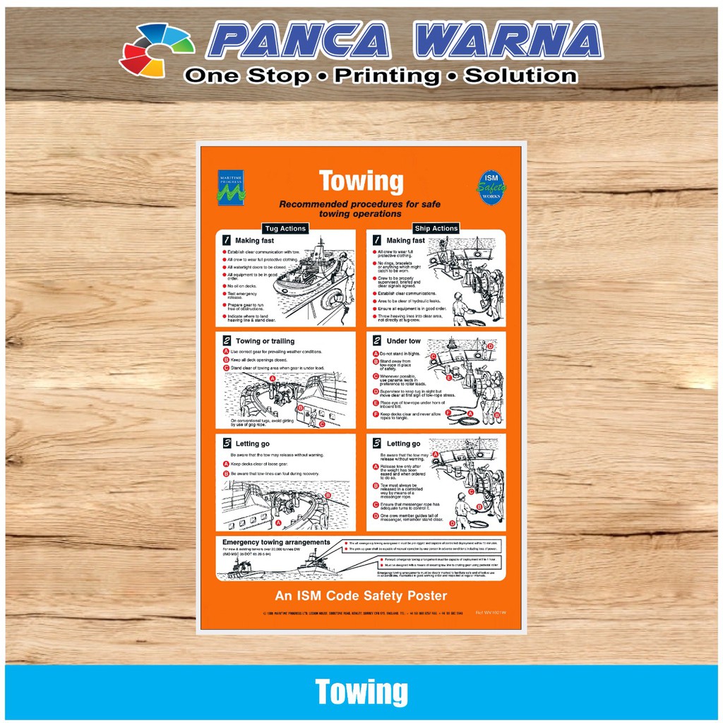 Jual Stiker Kapal Safety Sign Towing ISM Code Perkapalan Indonesia ...
