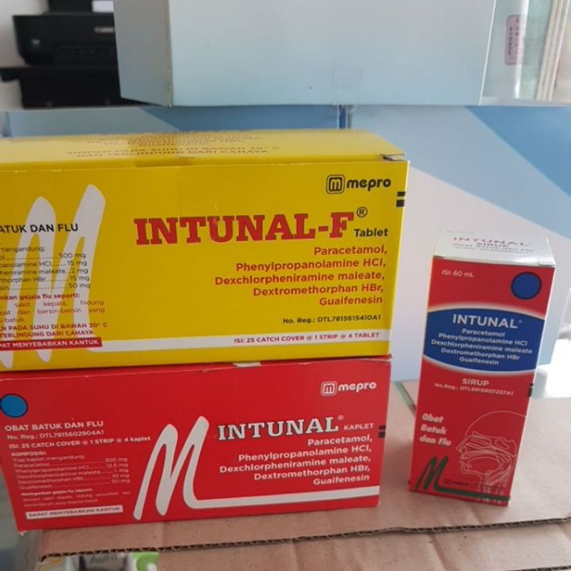 Jual INTUNAL forte kuning INTUNAL merah INTUNAL syrup | Shopee Indonesia