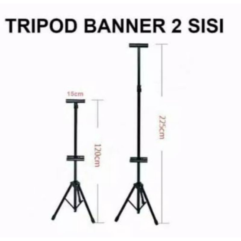 Jual TRIPOD BANNER 2 SISI/Tripod banner 2sisi/ Tripod banner / Jagrak banner | Shopee Indonesia