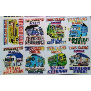 Jual Sticker Truck Oleng Truk Oleng Mania | Shopee Indonesia