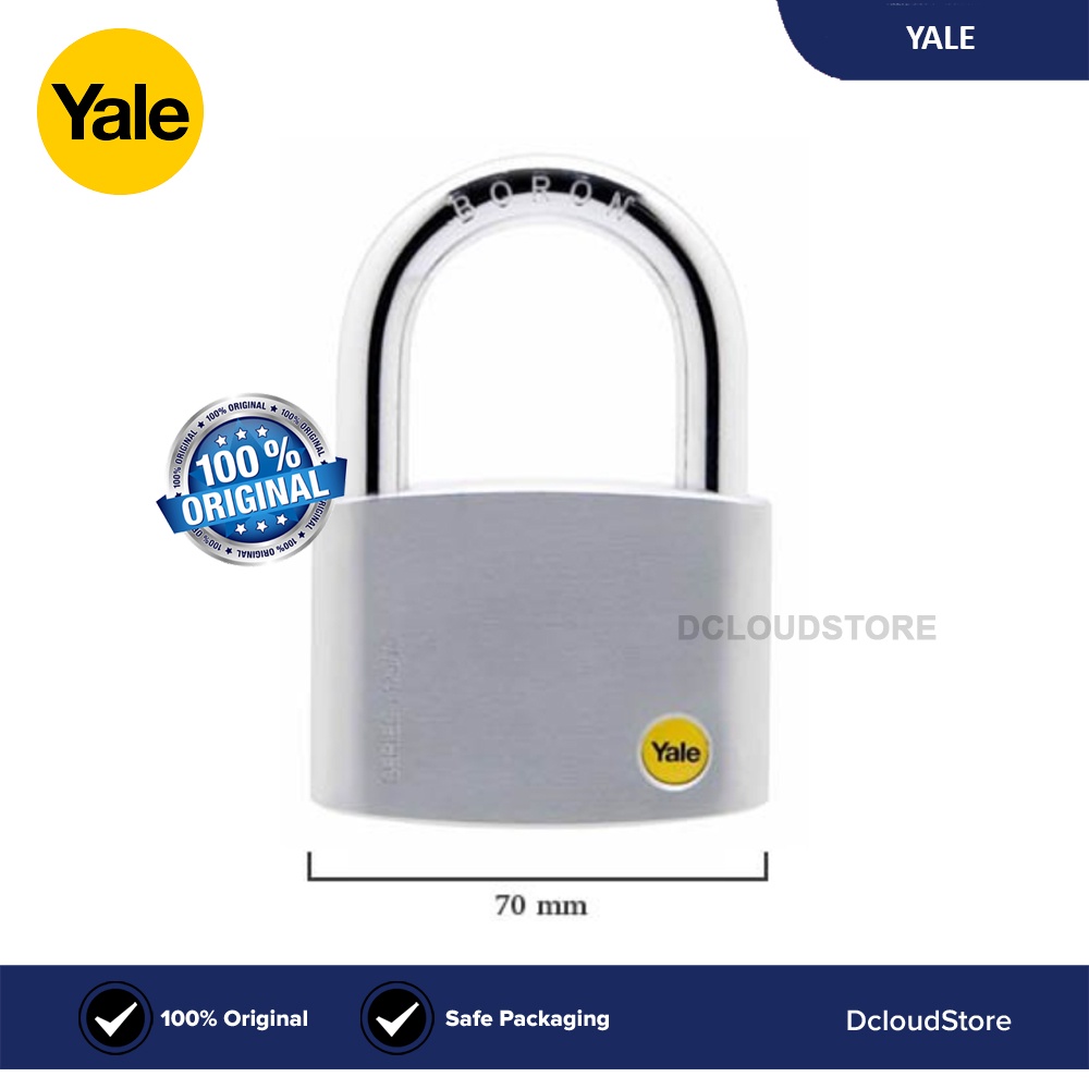 Jual Gembok Boron Shackle Y120 70 mm Yale Silver Series Outdoor 70mm ...