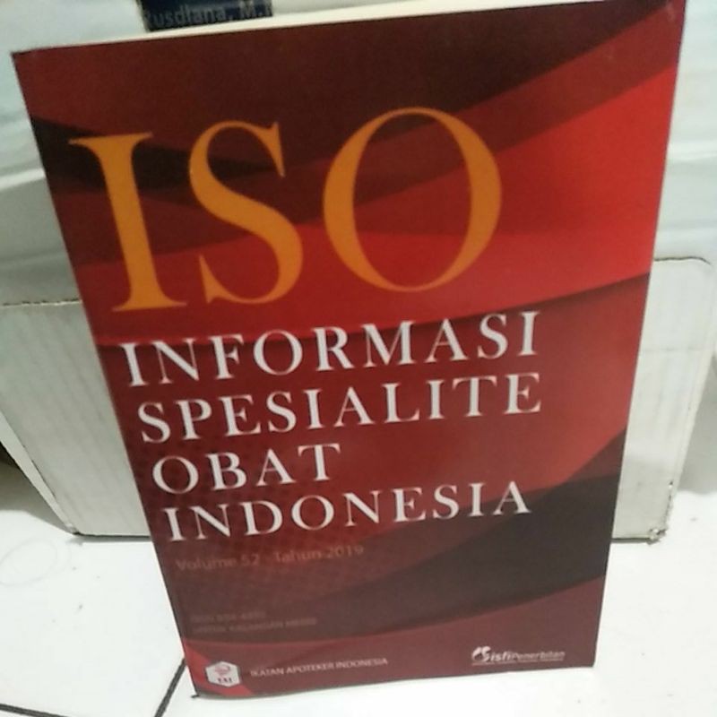 Jual BUKU ISO INFORMASI SPESIALITE OBAT INDONESIA VOLUME 52-TAHUN 2019 ...