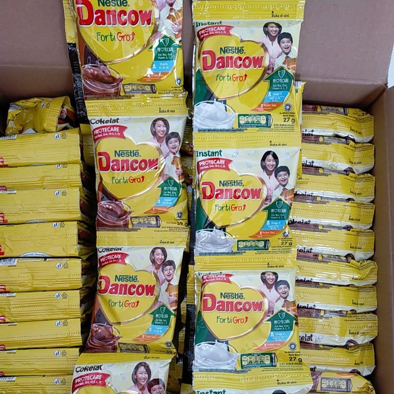 Jual SUSU BUBUK DANCOW SACHET COKELAT 39 GR & PUTIH | Shopee Indonesia