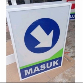 Jual rambu IN OUT petrashop neon box | Shopee Indonesia